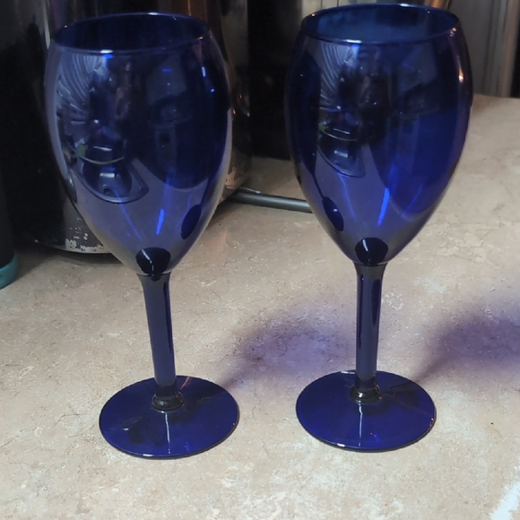 Libbey | Dining | Vintage Libbey Cobalt Blue Wine Glass Set | Poshmark